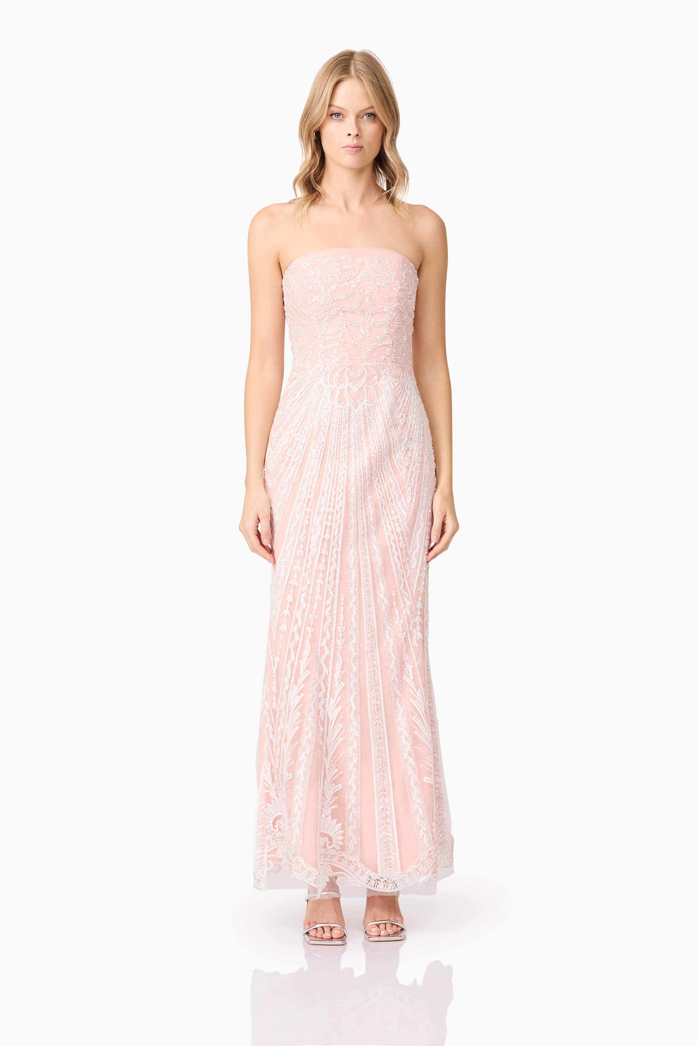 Kiki Strapless Gown in Pink